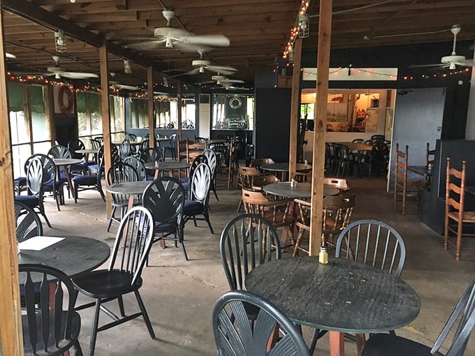 No designer chairs or mood lighting here &ndash; just honest tables where countless seafood feasts and family memories have been made.