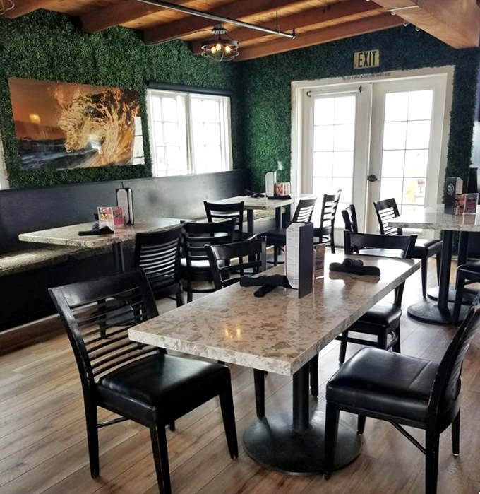 Green wainscoting, chalkboard specials, and ceiling fans spinning stories overhead&mdash;this dining room has hosted more morning revelations than a therapist's office.