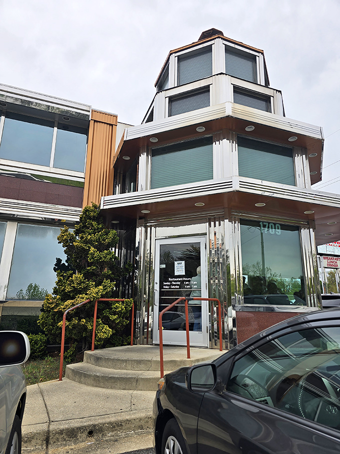 The entrance that promises comfort food and delivers on every single promise made.