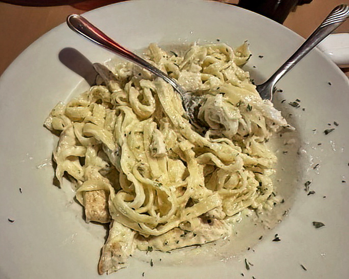 Fettuccine Alfredo so creamy it should come with a warning label. Those tender pasta ribbons wrapped in velvety sauce make calorie-counting seem like a crime.