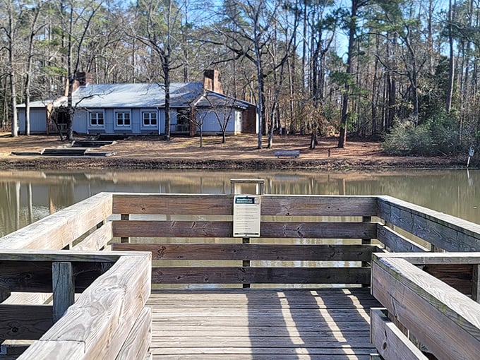 This fishing deck isn't just a platform&mdash;it's front-row seating to nature's greatest show, no tickets required.