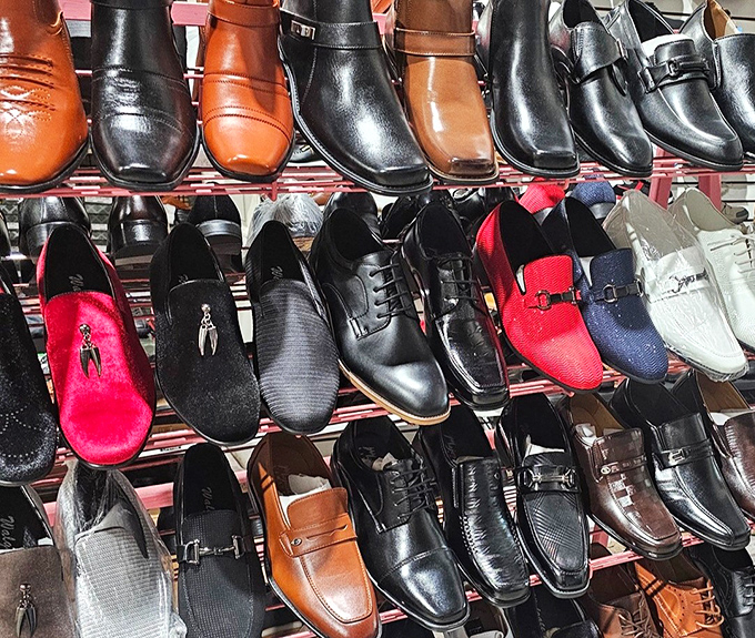 Footwear that ranges from boardroom-ready to dance-floor fabulous. That pop of red is calling your name&mdash;and at these prices, why resist?