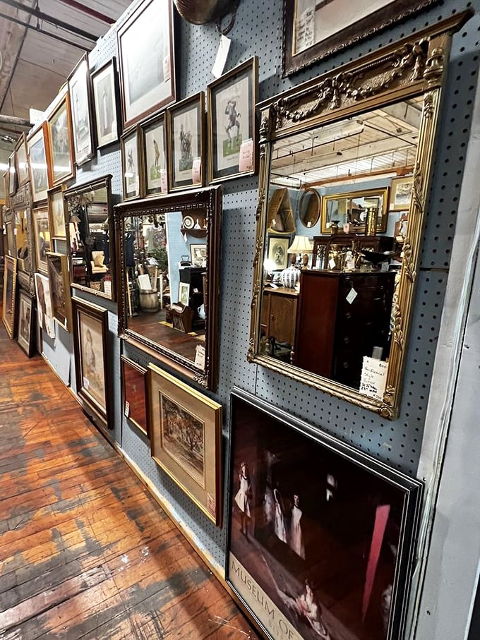 Mirror, mirror on the wall, who's the most ornate of them all? These gilded frames transform even a selfie into a Renaissance masterpiece.