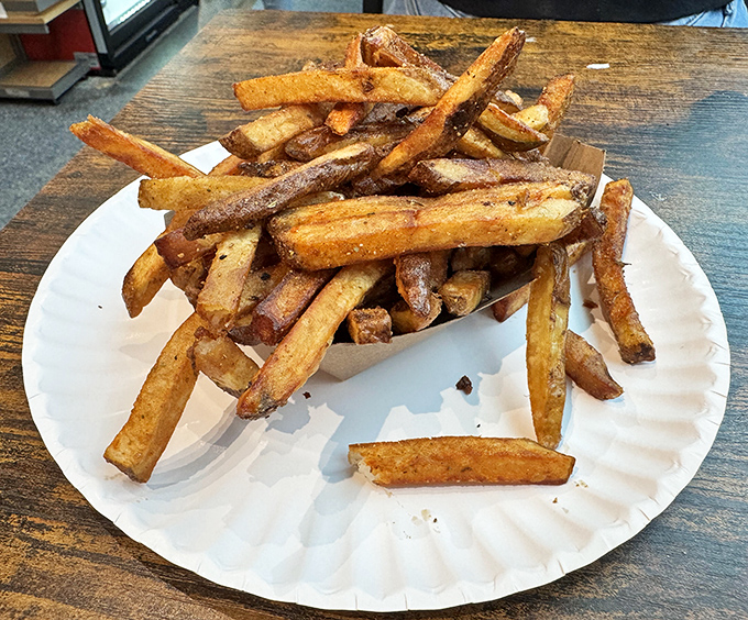 Golden, crispy fries that crackle with each bite &ndash; the perfect supporting actor to the sandwich superstar in this culinary blockbuster.