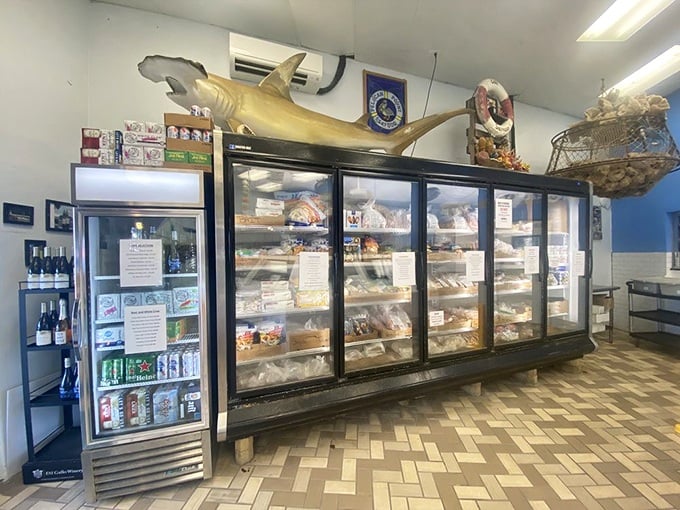 Fresh catches on ice, waiting for their moment to shine on your plate tonight.