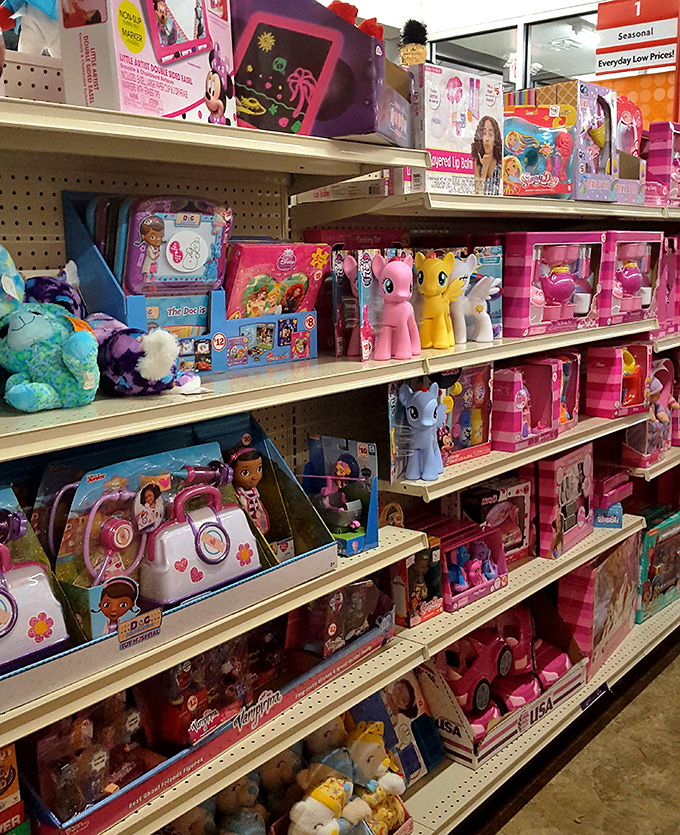 Princesses, ponies, and childhood dreams all priced at $5. This pink wonderland proves imagination doesn't need premium pricing.