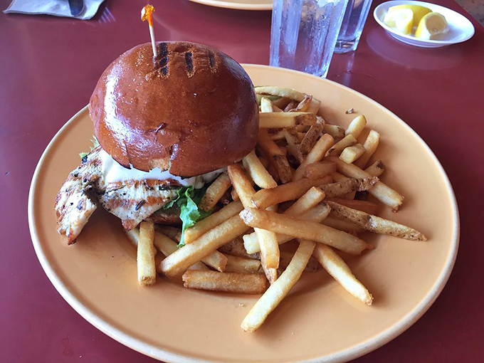 The chicken sandwich that launched a thousand return visits, with fries so perfectly golden they deserve their own Instagram account.