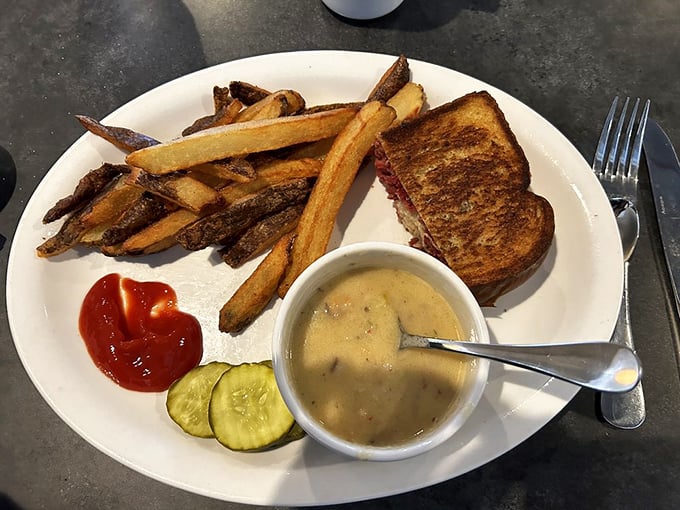 Half a Reuben, soup, and those legendary fries&mdash;the holy trinity of lunch perfection for indecisive food lovers everywhere.