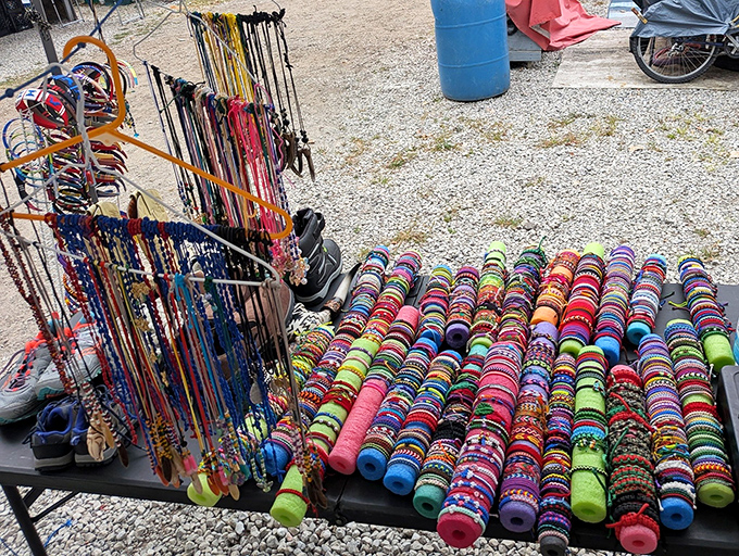 Bracelet bonanza! A kaleidoscope of handcrafted wristbands that would make any arm party the talk of the town.