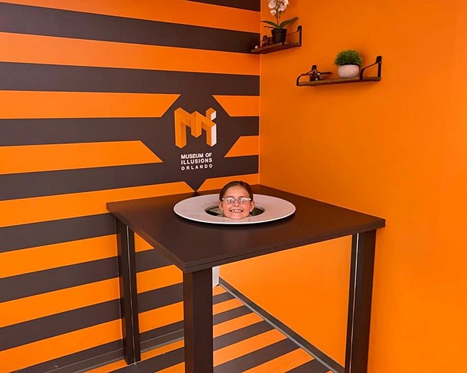 The Head on a Plate illusion transforms visitors into the main course. Finally, a dinner party where you're guaranteed to be the center of attention!