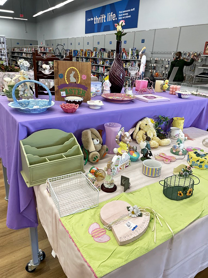 Easter decorations get their moment to shine. This seasonal display transforms holiday shopping from wallet-draining to budget-friendly celebration.