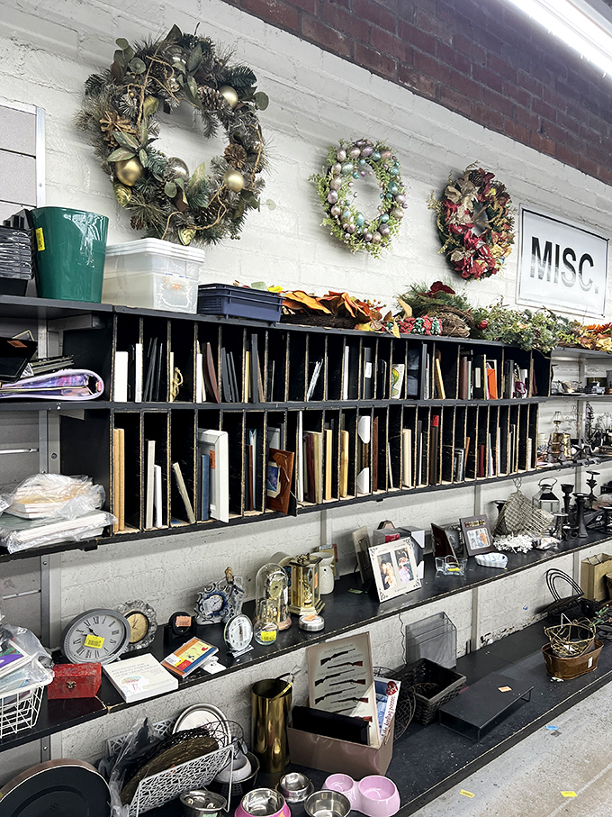 Seasonal wreaths and curated chaos&mdash;the miscellaneous section is where random objects find unexpected harmony.