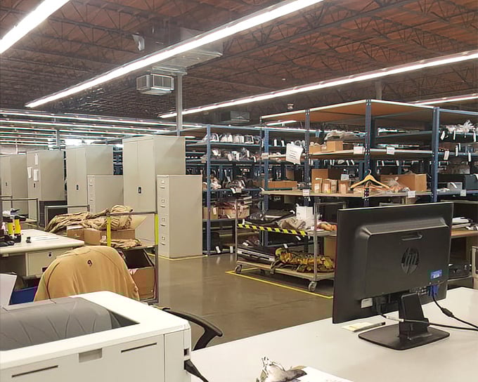 The back-of-house operations&mdash;where donations transform into organized chaos before making their bin debut.