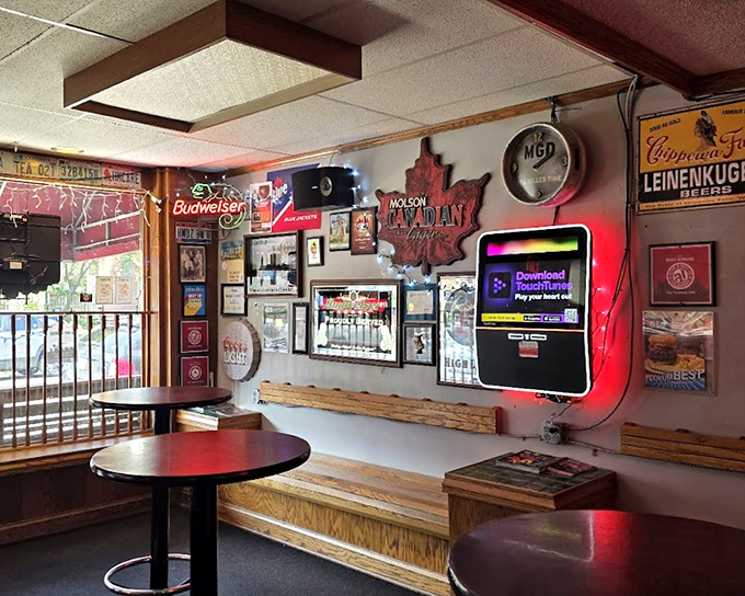 Where memorabilia meets merriment. Every sign, sticker and sports pennant adds another layer to the Thurman story.