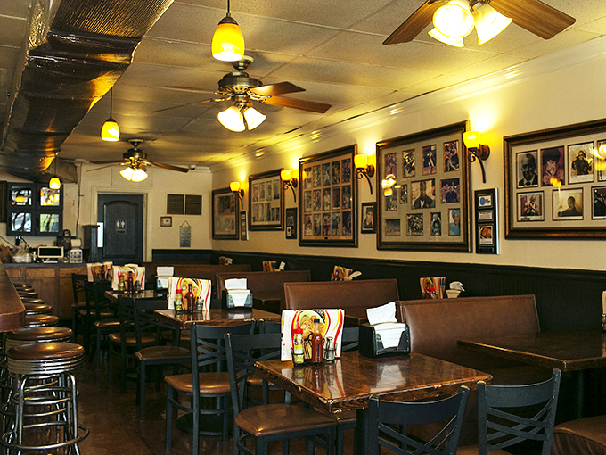 The walls tell stories while you eat, with memorabilia chronicling decades of Atlanta history. Every booth has probably hosted someone famous.