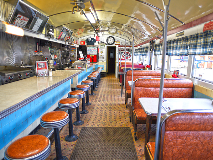 The diner's narrow layout isn't a bug&mdash;it's a feature! This cozy space ensures you're never more than an arm's length from good food and conversation.