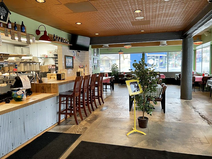 The counter seating offers front-row tickets to the culinary show. Sometimes the best dining experiences come with a view of where the magic happens.