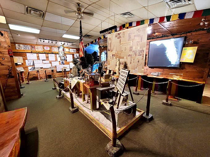 The museum's interior showcases exhibits with the meticulous care of passionate researchers and the aesthetic of your eccentric uncle's basement laboratory.