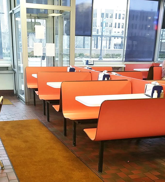Those bright orange booths aren't just seating&mdash;they're front-row tickets to one of Ohio's most enduring culinary performances.