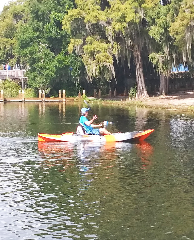 Kayaking the peaceful waters between Winter Park's lakes offers a paddler's paradise&mdash;exercise disguised as sightseeing at its finest.