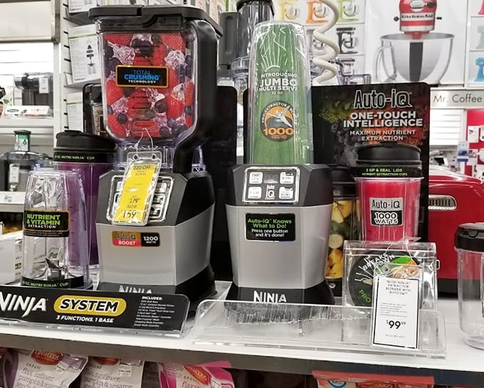 Kitchen gadget displays that convince you that yes, you absolutely need a Ninja blender to transform your culinary life.
