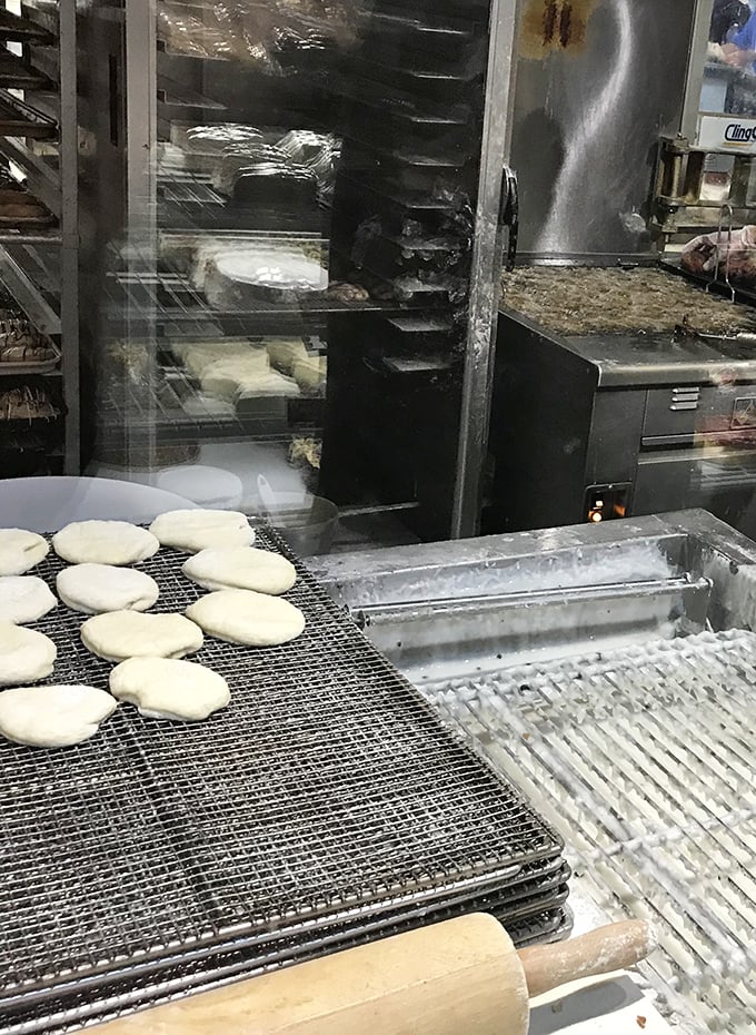 A behind-the-scenes glimpse of donut magic in the making. Like watching Michelangelo, if Michelangelo worked exclusively in dough.