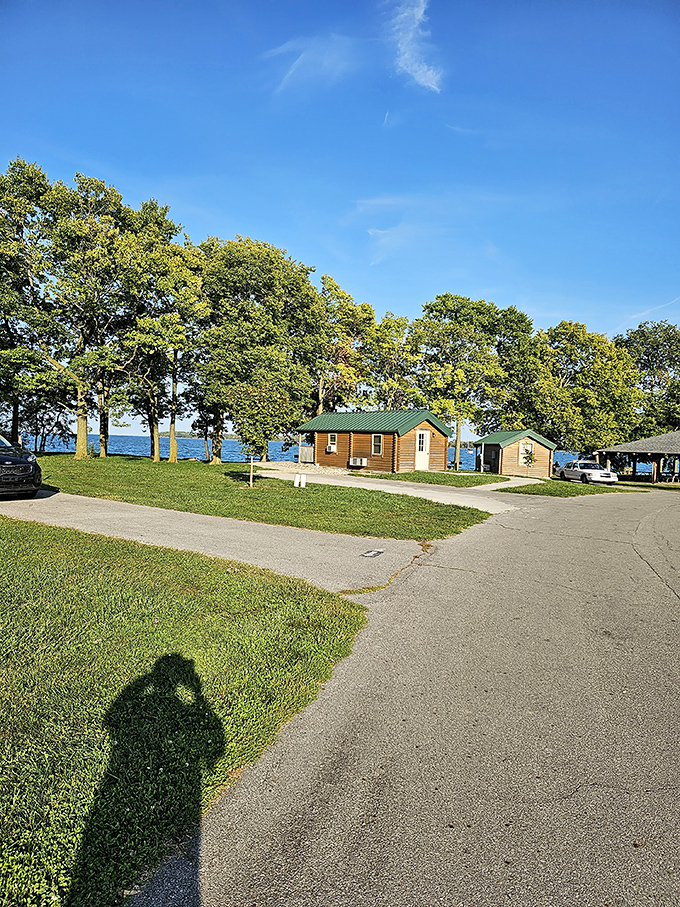 Lakeside living at its finest&mdash;where "waterfront property" means a cozy cabin and the soothing soundtrack of waves instead of mortgage payments. 
