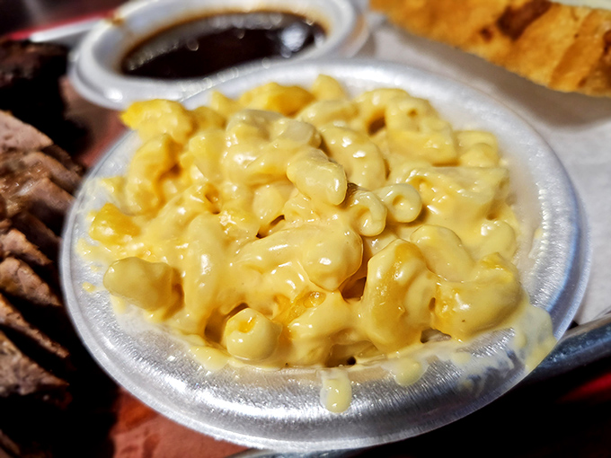 Mac and cheese that achieves the golden ratio of creaminess to firmness. This isn't a side dish&mdash;it's a childhood memory upgraded.