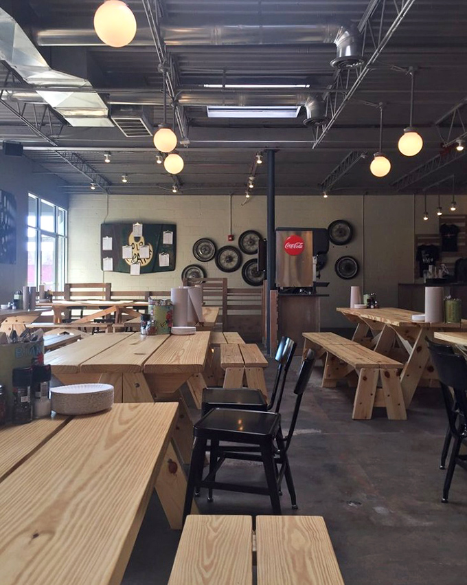 Wooden tables and globe lights create the perfect backdrop for the food drama about to unfold&mdash;casual enough for Tuesday dinner, special enough for celebrations.