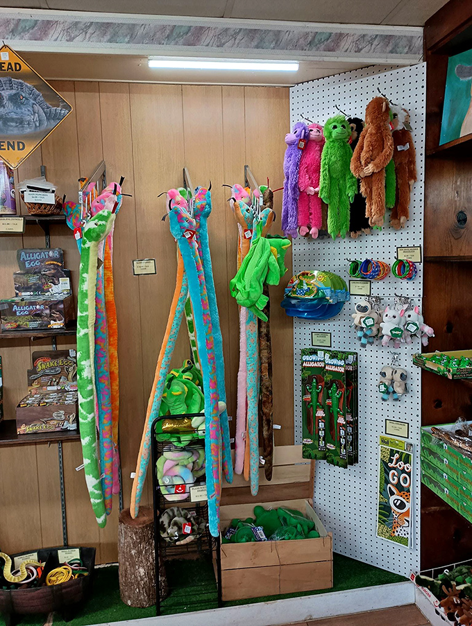 The gift shop: where no child leaves without a stuffed alligator and adults secretly want those colorful snake toys just as badly.