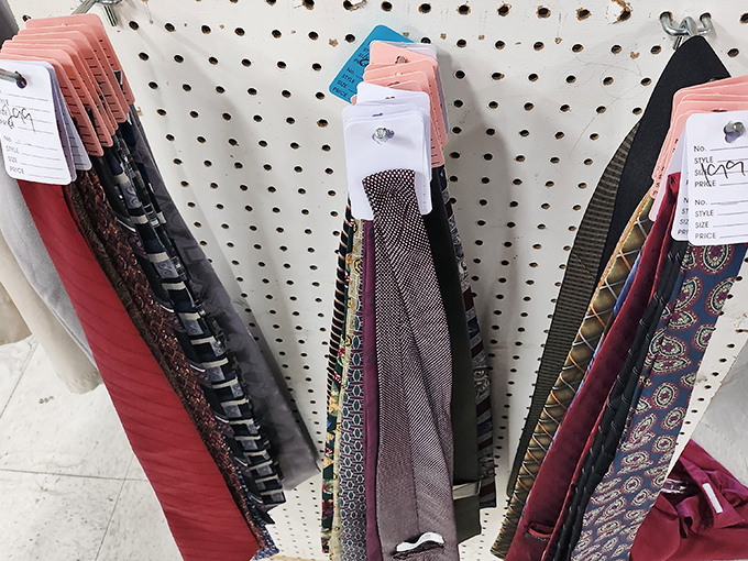 Tie one on without tying up your finances! These silk storytellers once attended power lunches and wedding receptions.