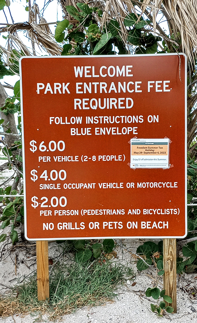 The most reasonable cover charge in Florida. For less than the price of a fancy coffee, you're granted access to nature's five-star resort.