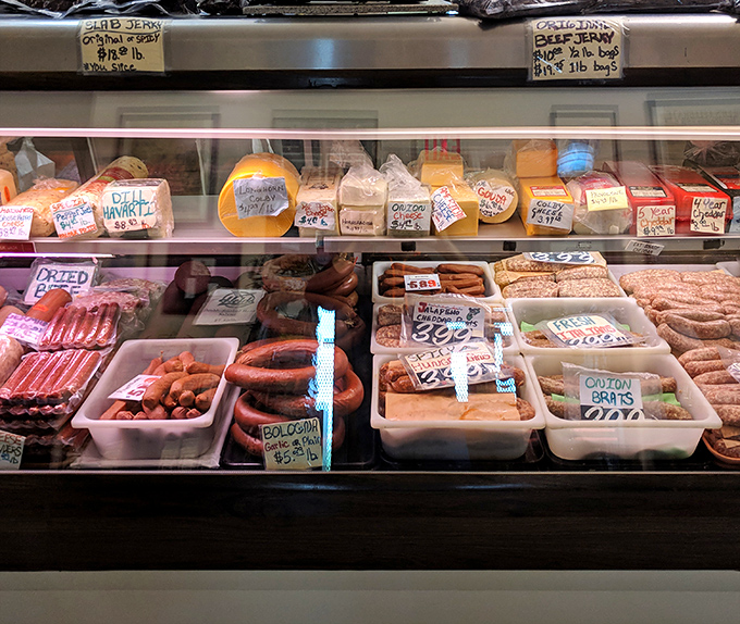 The meat and cheese case &ndash; where life's important decisions are made. "I'll take one of everything" is a perfectly reasonable request here.