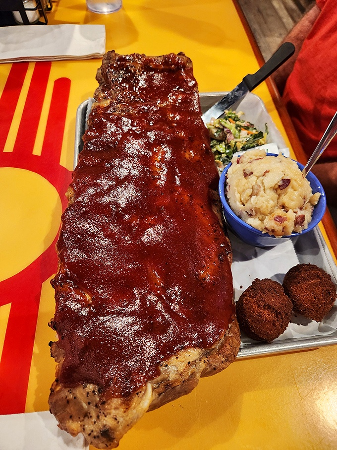 Ribs glazed like mahogany furniture you're actually allowed to eat &ndash; your dining room table is jealous.