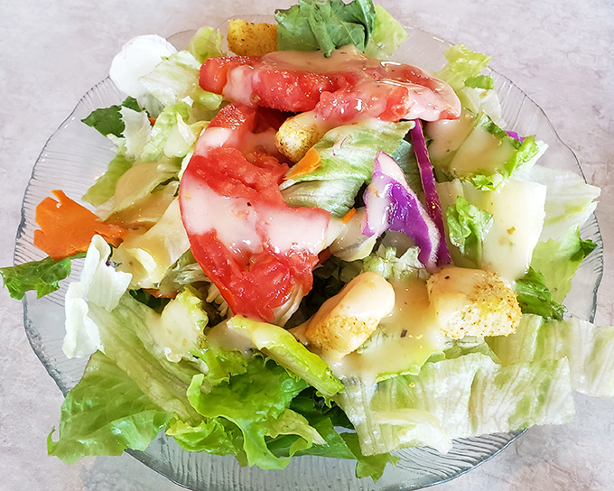 A garden-fresh salad that proves vegetables can be more than just an obligation—crisp, colorful, and actually worthy of precious stomach real estate.