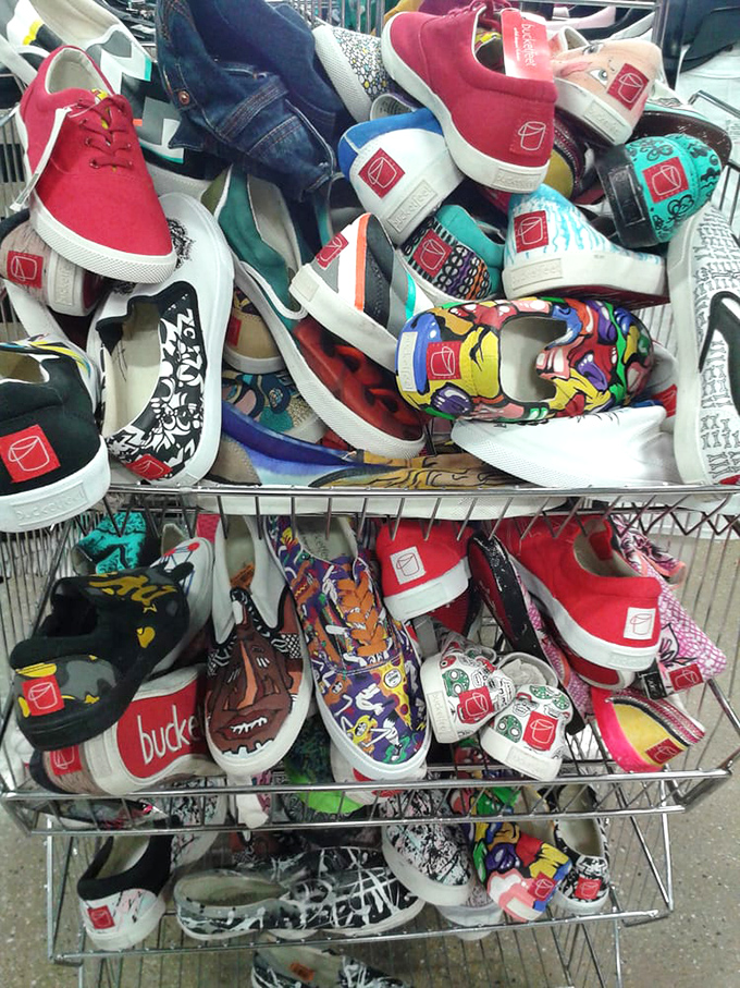 Canvas sneakers with personality to spare&mdash;because why wear plain kicks when you could sport wearable art for pocket change?