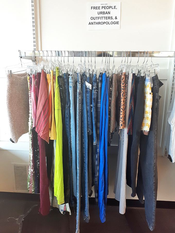 Designer labels without designer prices. Free People and Anthropologie hanging casually together like old friends at a reunion.