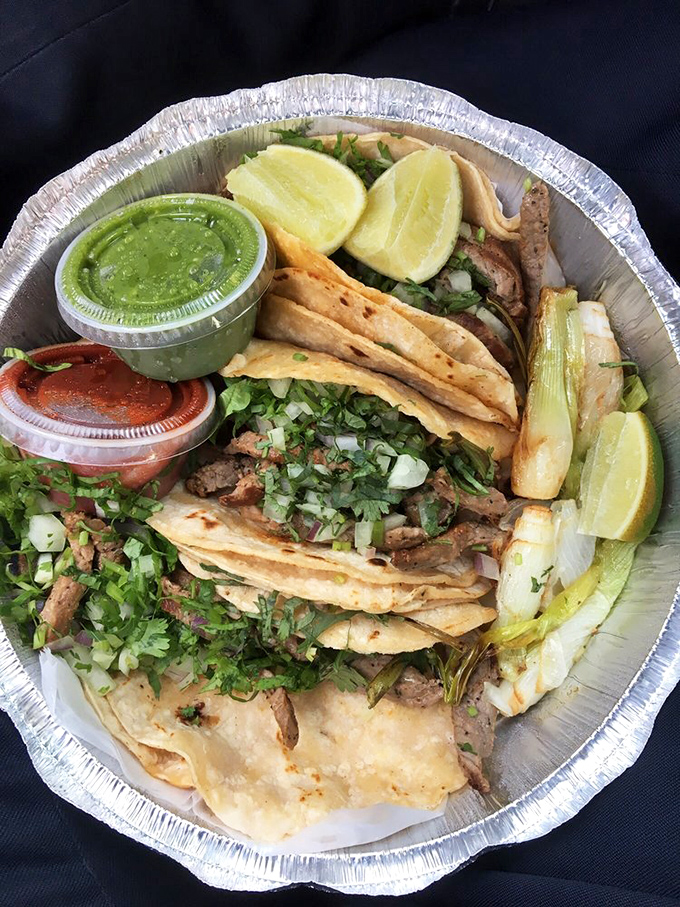 Taco Tuesday happens every day at San Lucas. Fresh cilantro, lime wedges, and perfectly grilled meat prove they're serious about their Mexican offerings.