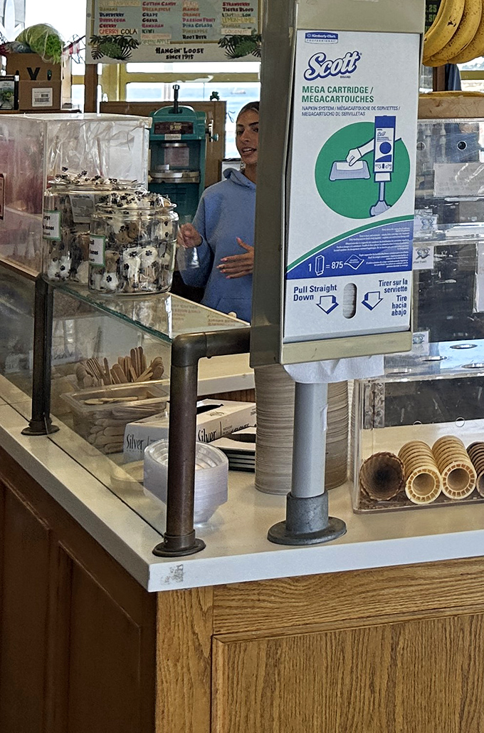 Behind every glass counter is a staff member who knows they're not just selling candy—they're distributing moments of pure joy.