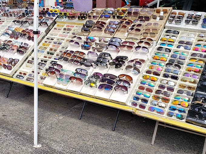 Sunglasses as far as the eye can see&mdash;which is pretty far when you're wearing the right pair. Fashion statement or practical eye protection? Why choose?