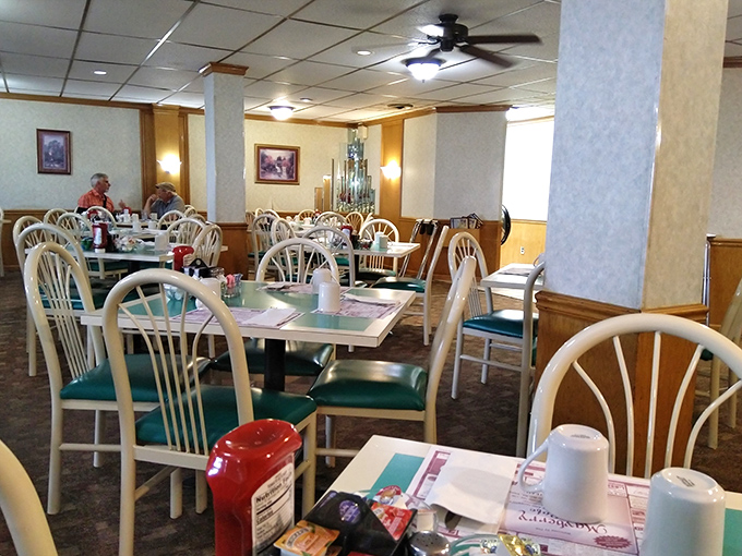 The dining room hums with the soundtrack of clinking forks and friendly conversation&mdash;the true ambiance no interior designer could ever replicate.