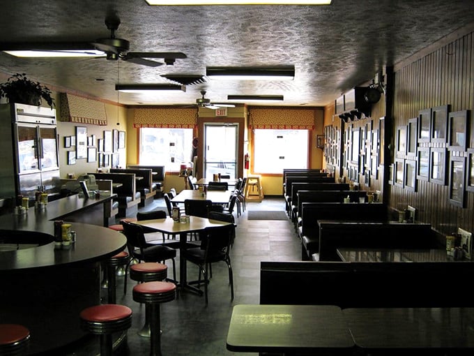 The dining room at Nick's&mdash;where strangers become friends and diet plans go to die. These tables have hosted more heartfelt conversations than most therapists' offices.