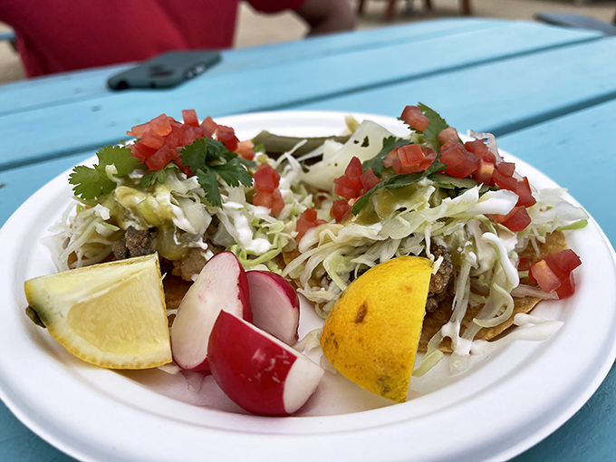 Tacos that make you question everything you thought you knew about Tuesday. Fresh, vibrant, and demanding to be photographed.