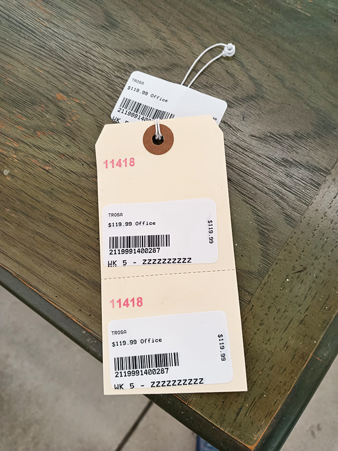 Every price tag tells a story of value. This office furniture's journey from corporate setting to your home office comes with significant savings attached.