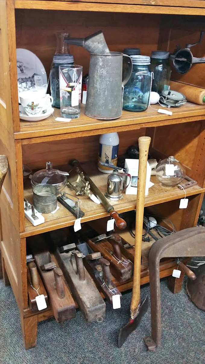 Tools that built America, waiting for their next chapter. That hand plane has smoothed more wood than all your smartphone swipes combined.