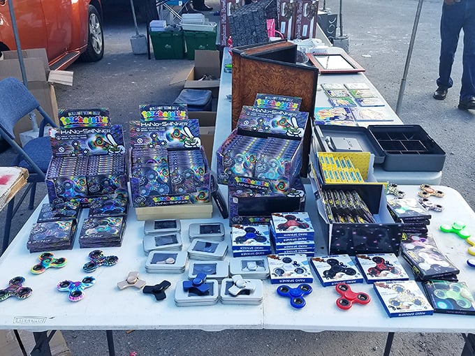 Fidget spinner heaven or parent's nightmare? This table of trendy gadgets has something for every restless finger.