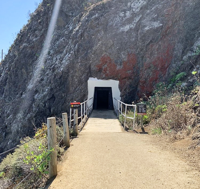 Where rock meets determination in a passage carved by hands that didn't know the word "impossible."