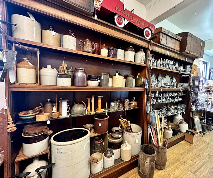 Crocks, jugs, and vessels that once stored everything from moonshine to molasses now wait for their second act in modern homes.
