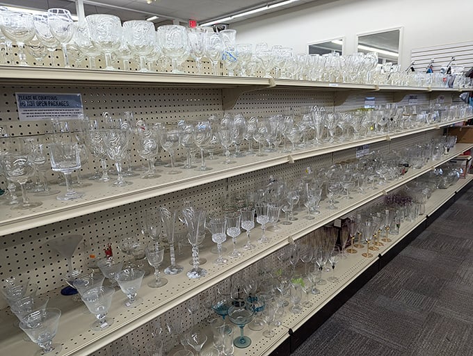 Enough glassware to host every dinner party you've been meaning to throw for the past five years combined.