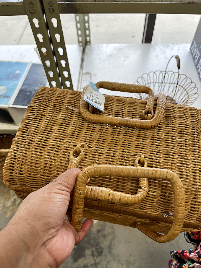 Wicker baskets: nature's original storage solution, now available for less than your morning latte.